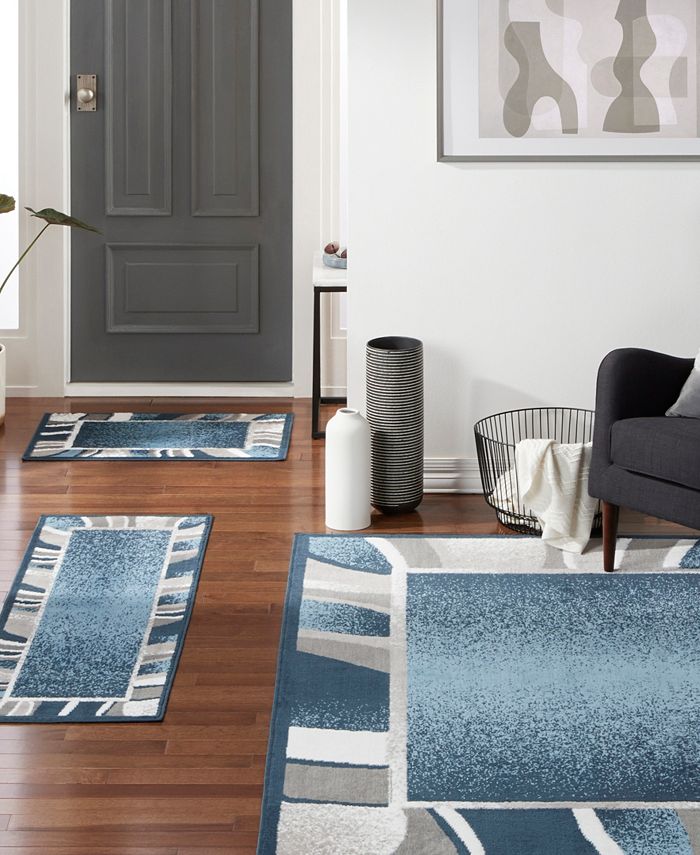 Global Rug Designs Loma LOM03 Area Rug Set, 3 Piece - Macy's