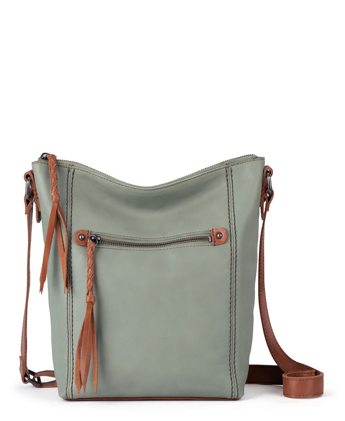Click here for The Sak Womens Ashland Leather Crossbody Bag - Mea... prices