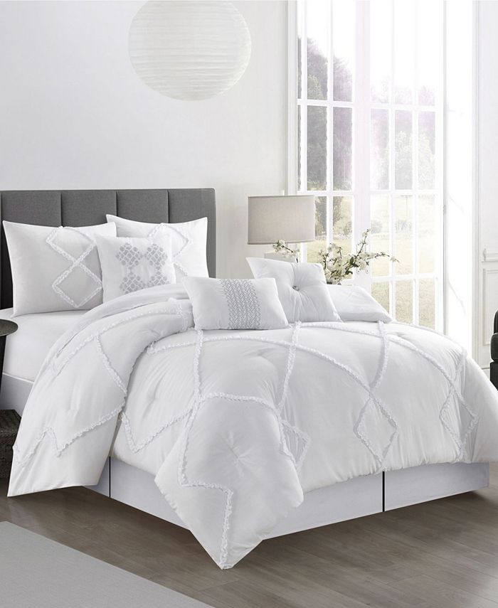 Stratford Park Amber 7-Piece Comforter Set, Queen - Macy's