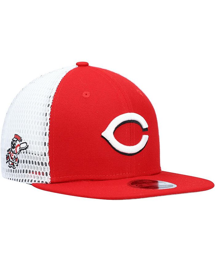 New Era Men's Red, White Cincinnati Reds Mesh Fresh 9FIFTY Snapback Hat ...