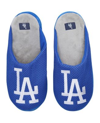 Men's FOCO Los Angeles Dodgers Big Logo Colorblock Mesh Slippers - Macy's