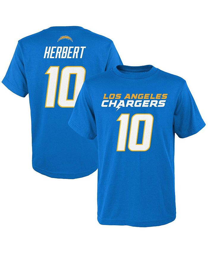 Outerstuff Big Boys Justin Herbert Powder Blue Los Angeles Chargers ...