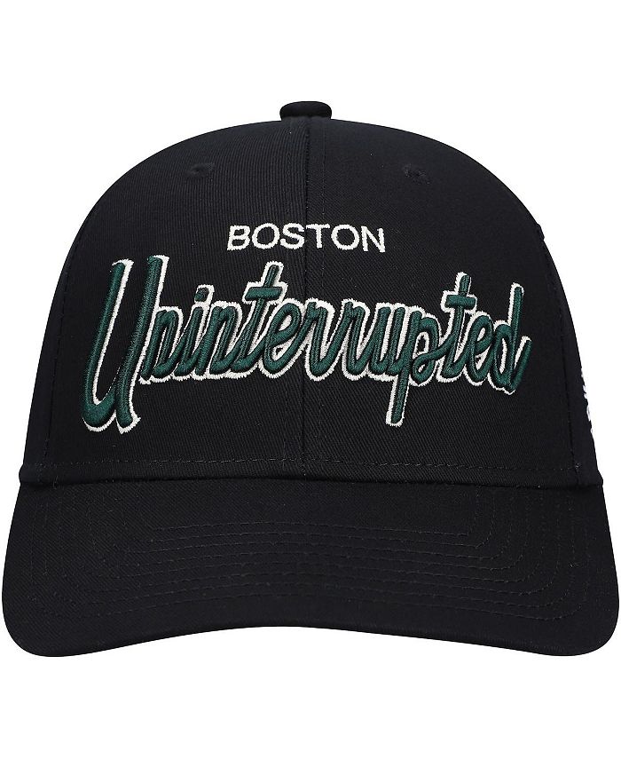 Mitchell & Ness Men's x Uninterrupted Black Boston Celtics Logo ...