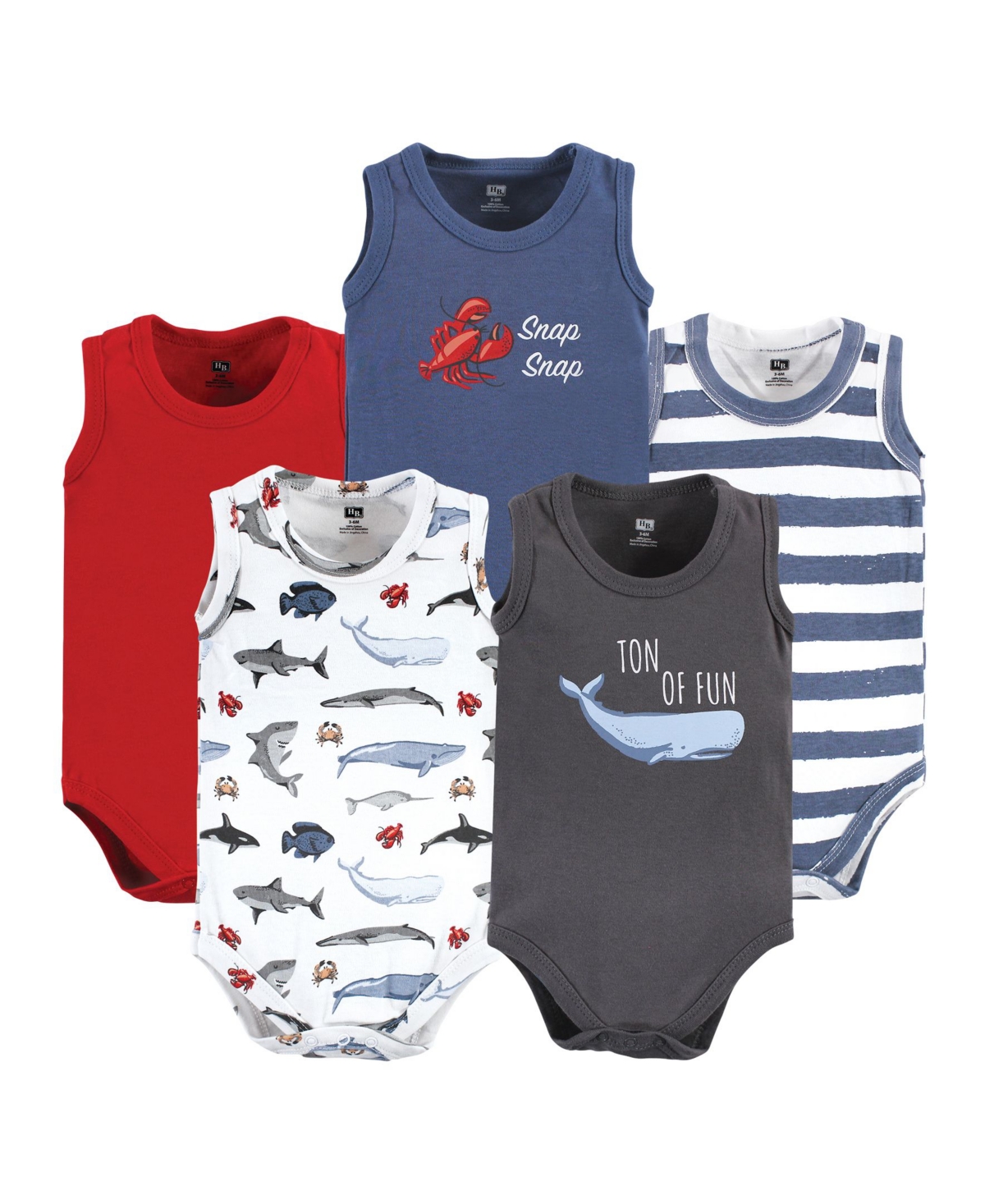 Click here for Hudson Baby Baby Boys Hudson Cotton Tank-Style Bod... prices