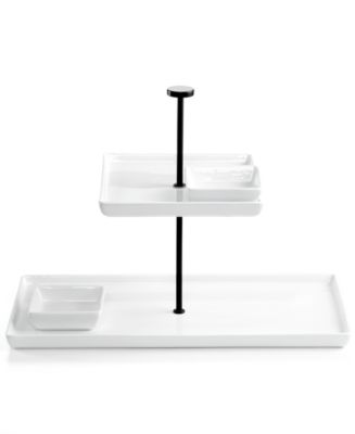 The Cellar Whiteware Serveware 2-Tier Server, Created for Macy's - Macy's