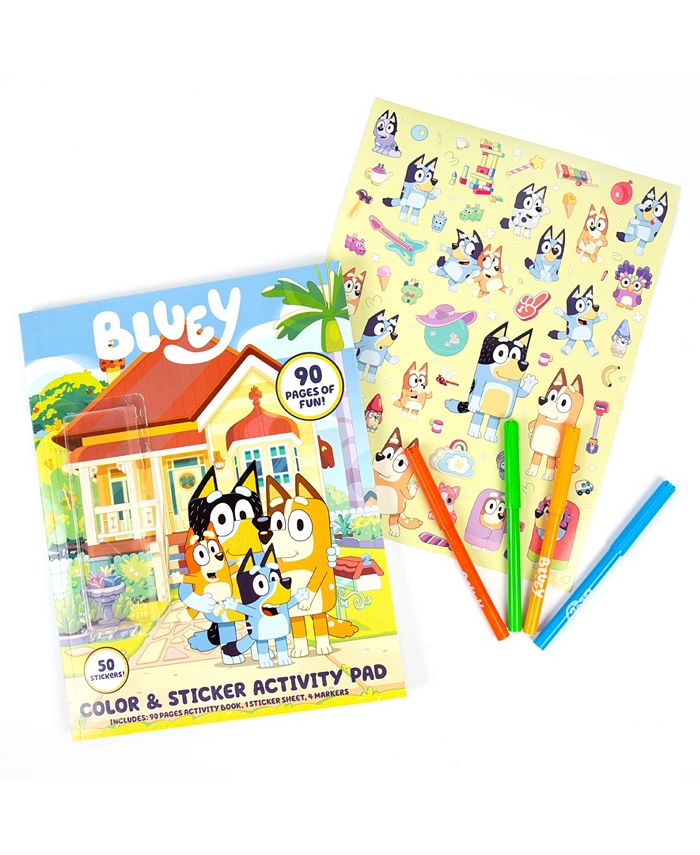 Bluey Coloring and Activity Book Set, 6 Pieces - Macy's