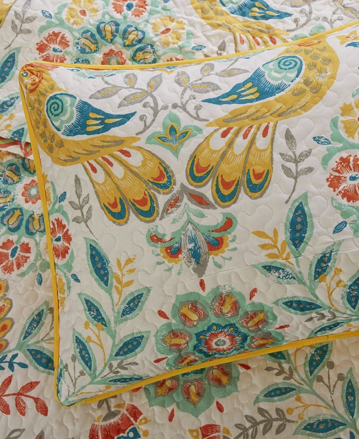 Intelligent Design Nina Floral 4-Pc. Quilt Set, Twin/Twin XL - Macy's