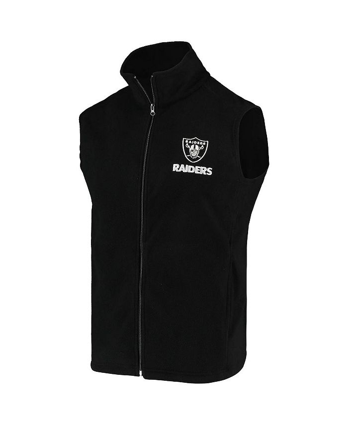 Dunbrooke Men's Black Las Vegas Raiders Houston Fleece Full-Zip Vest ...