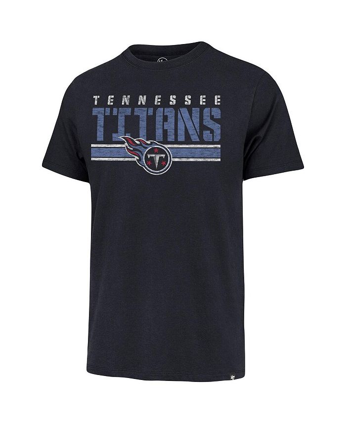 '47 Brand Men's '47 Navy Tennessee Titans Team Stripe T-shirt - Macy's