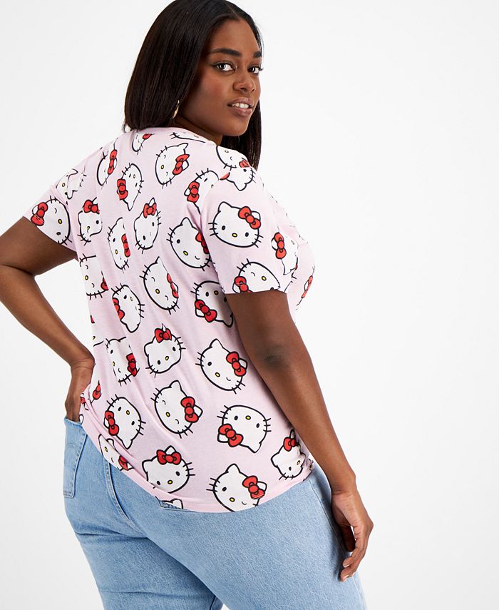Love Tribe Trendy Plus Size Hello Kitty T-Shirt - Macy's