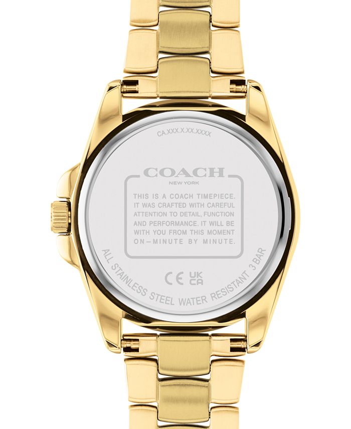 COACH Women's Greyson Stainless Steel Bracelet Watch 36mm - Macy's