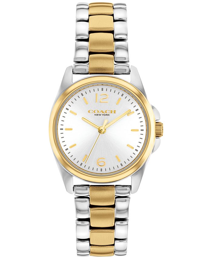 COACH Women's Greyson Two-Tone Stainless Steel Bracelet Watch 28mm - Macy's