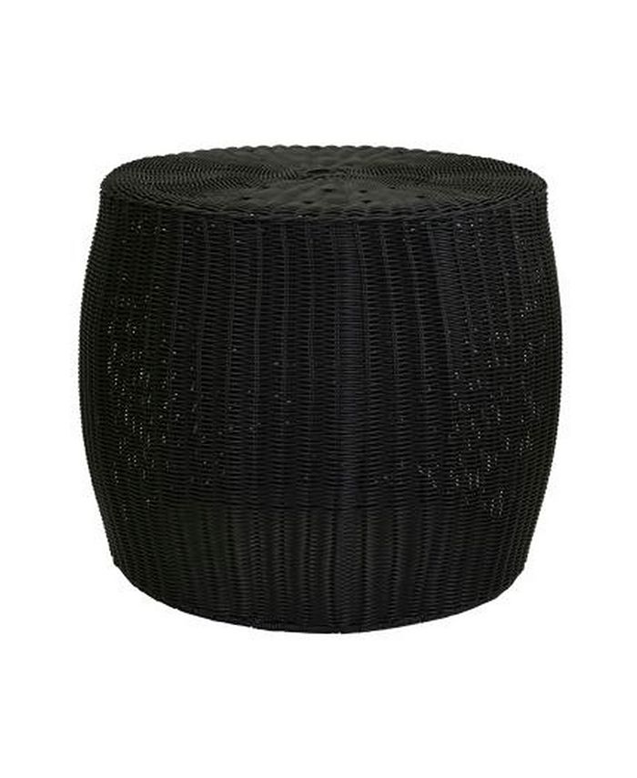Household Essentials Resin Wicker Side Table, Accent Table or Storage ...