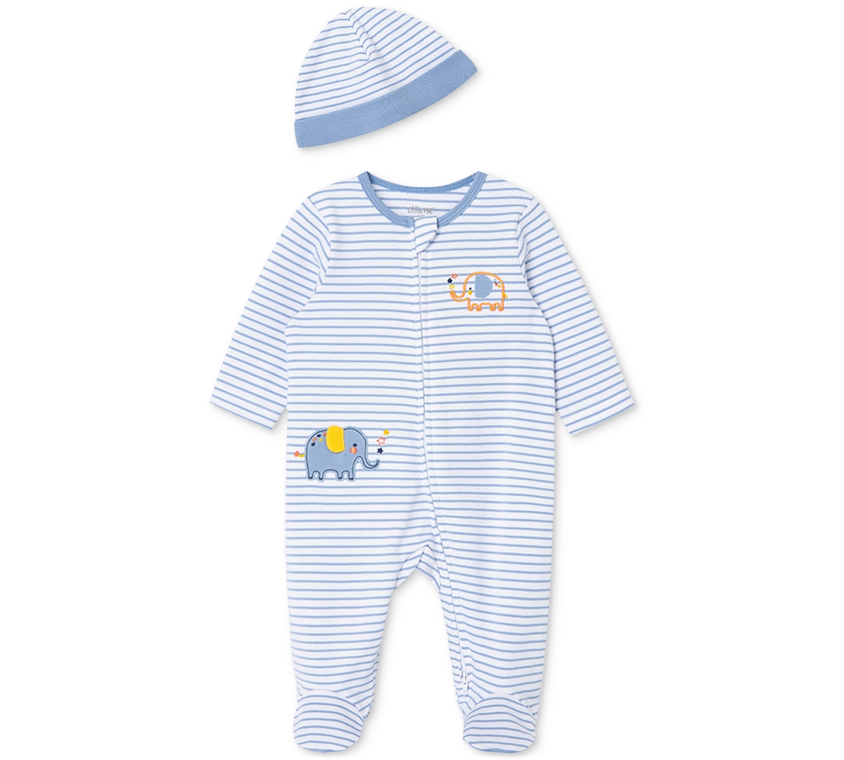 Click here for Little Me Baby Boys Elephant Coverall with Hat  2... prices