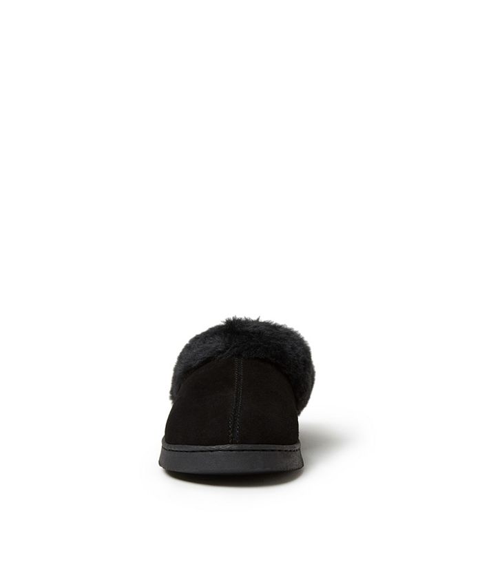 Dearfoams Women's Ellison Genuine Suede Closed Toe Scuff - Macy's