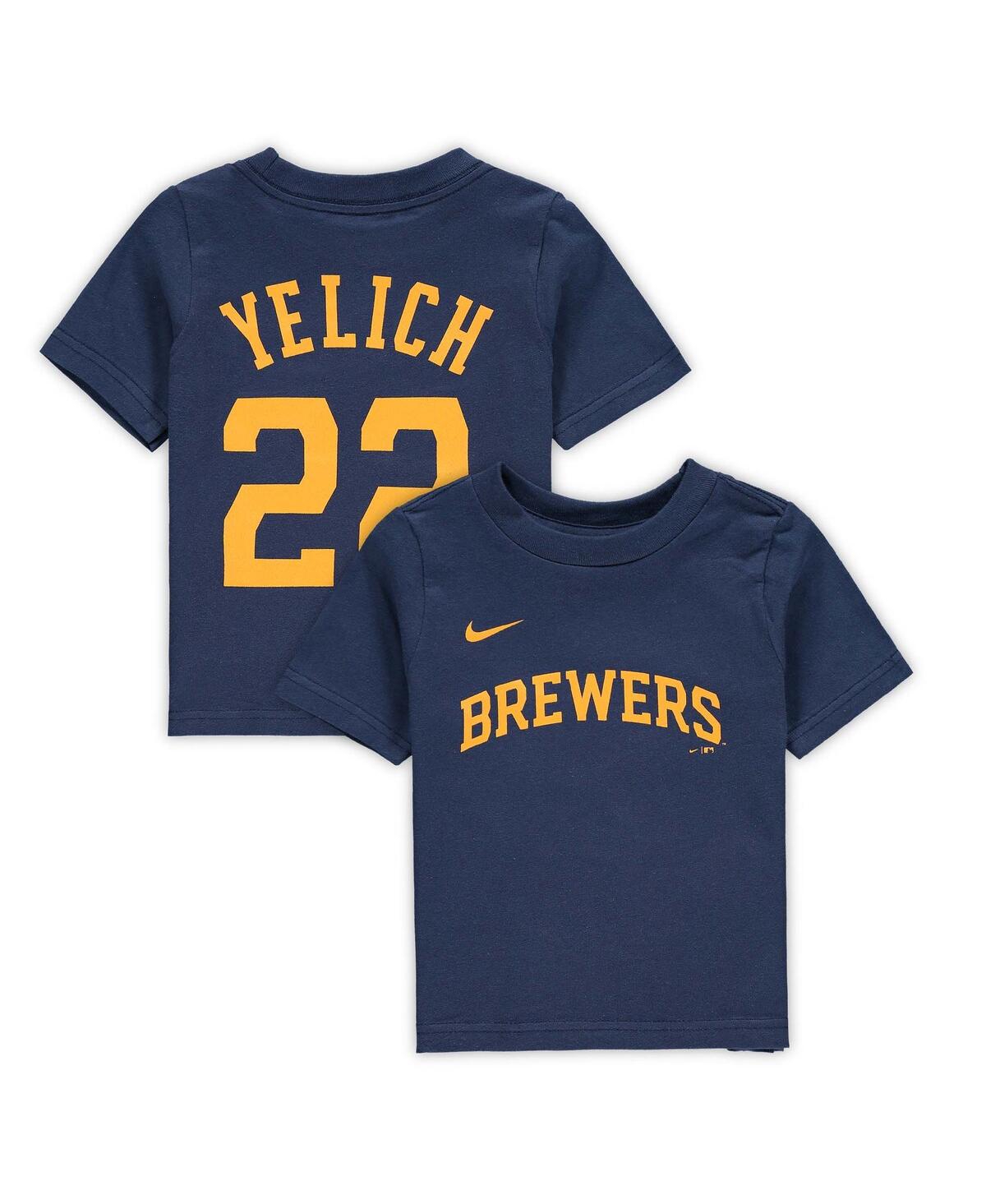 Click here for Infant Boys and Girls Christian Yelich Navy Milwau... prices