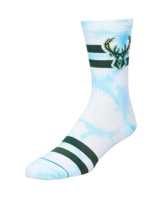 Men's Milwaukee Bucks Tie-Dye Crew Socks - Macy's
