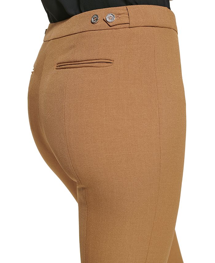 Calvin Klein Petite Highline Textured Pants - Macy's