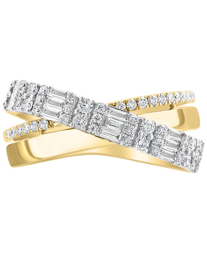 EFFY Collection EFFY® Diamond Crossover Statement Ring (3/4 ct. t.w ...