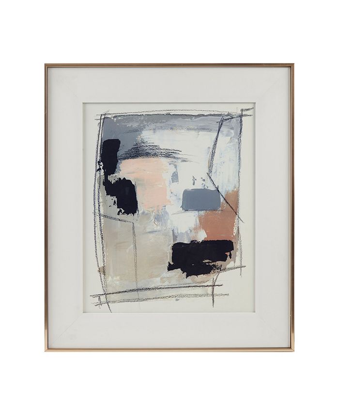 Madison Park Abstract Reveal Double Matted Framed Glass Wall Art - Macy's