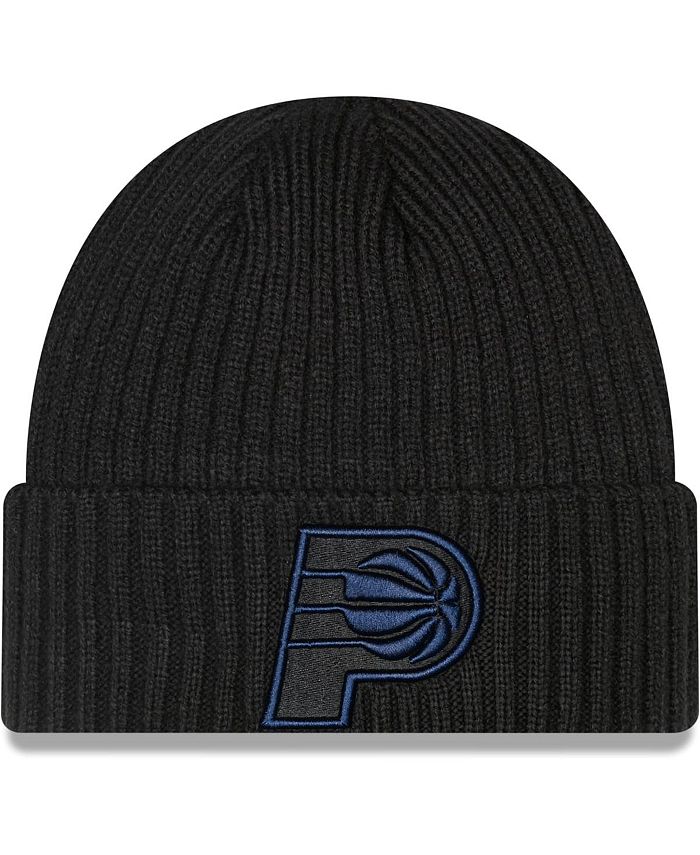New Era Men's Black Indiana Pacers Team Core Classic Cuffed Knit Hat ...