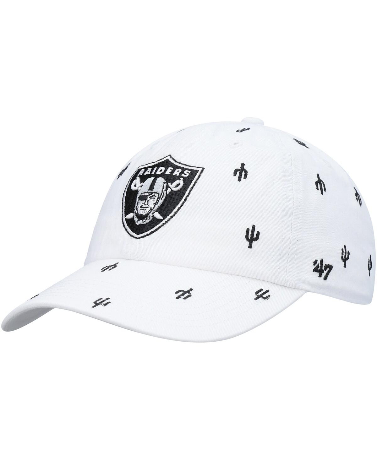Click here for Womens 47 White Las Vegas Raiders Confetti Clean U... prices