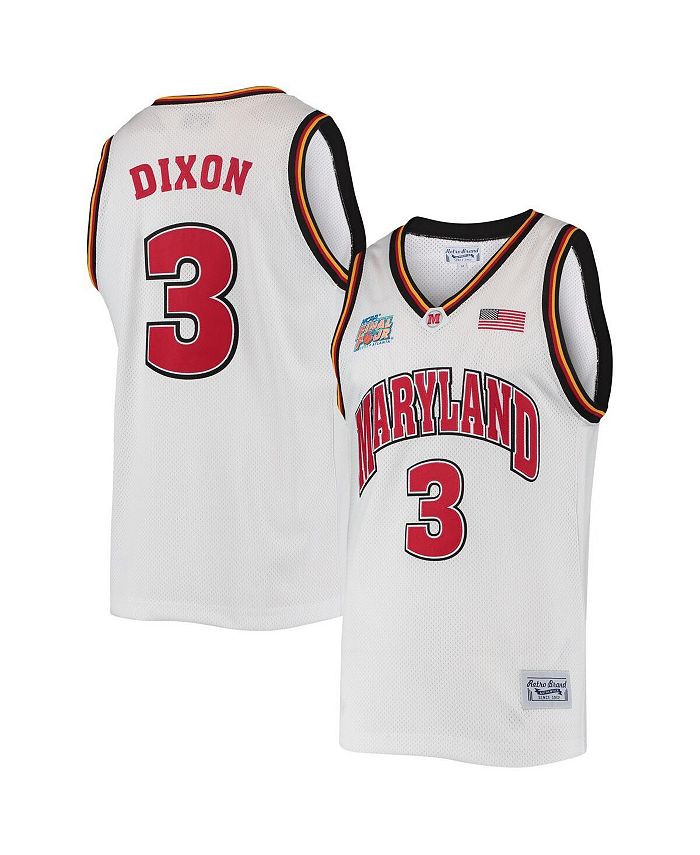 Original Retro Brand Men's Juan Dixon White Maryland Terrapins 2002 ...
