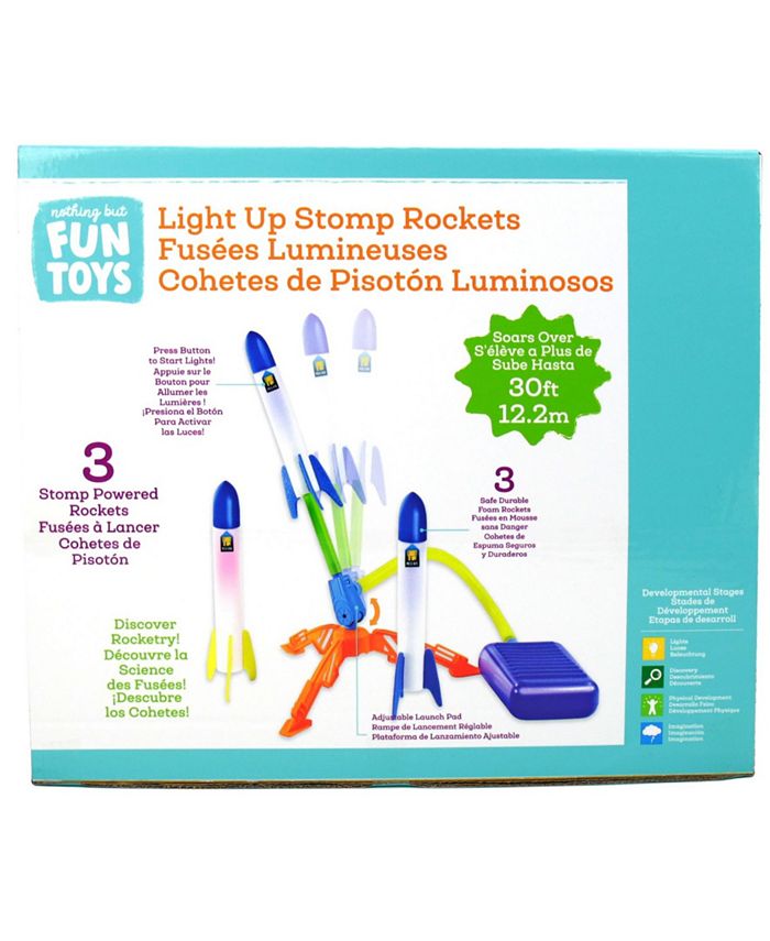Flat River Group Light Up Air-Powered Stomp Rockets, 4 Piece - Macy's