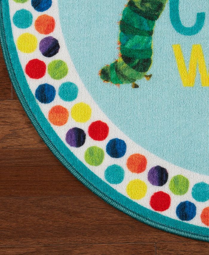 Eric Carle Elementary 123 Count With Me 2' 11" x 2' 11" Round Area Rug ...