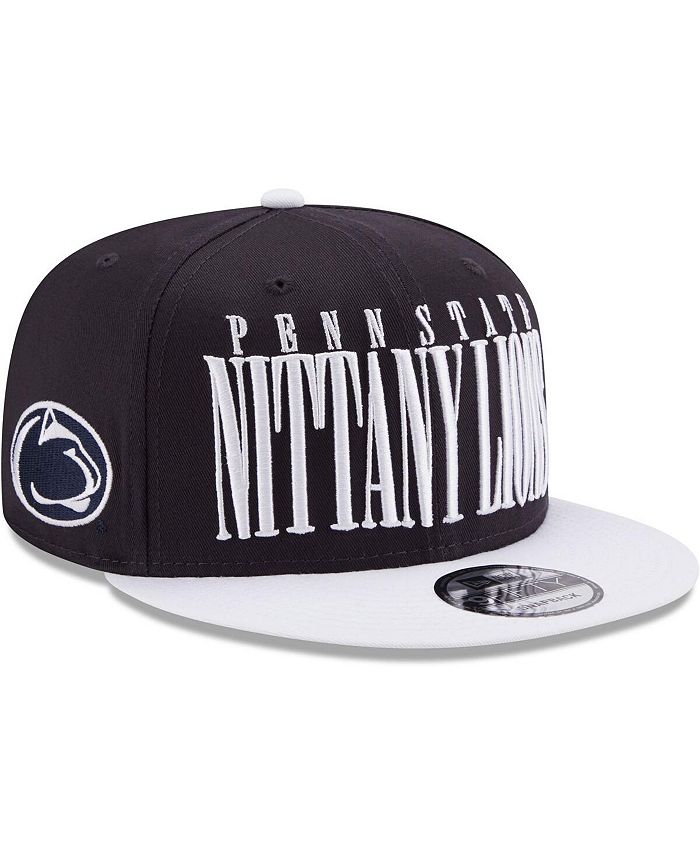 New Era Men's Navy Penn State Nittany Lions Team Title 9Fifty Snapback ...
