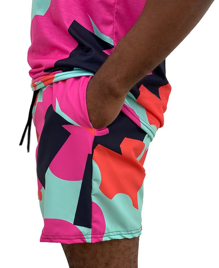 COOL Creative Men's Colorful Abstract Graphic 6" Shorts, Created for ...
