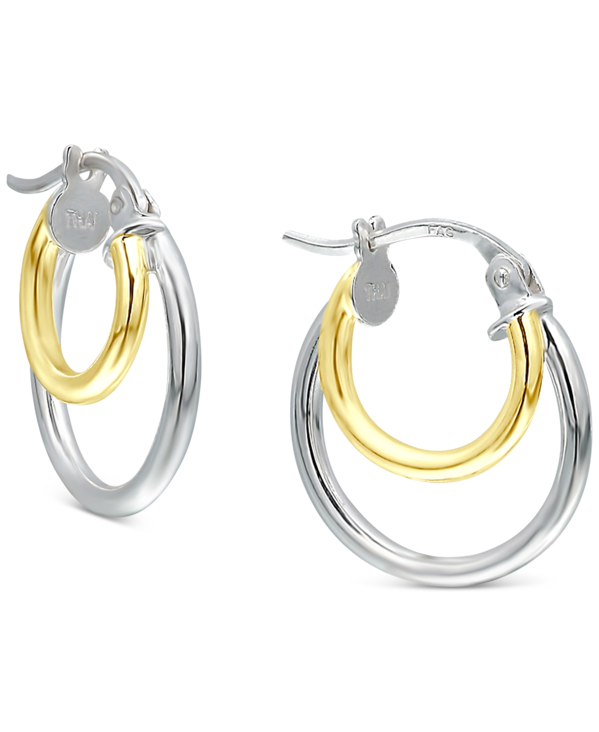 Click here for Giani Bernini Double Hoop Earrings in Sterling Sil... prices