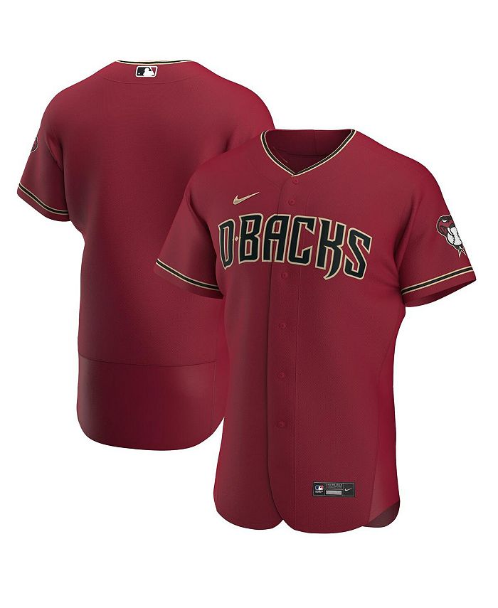 Nike Men's Crimson Arizona Diamondbacks Alternate Authentic Team Jersey ...