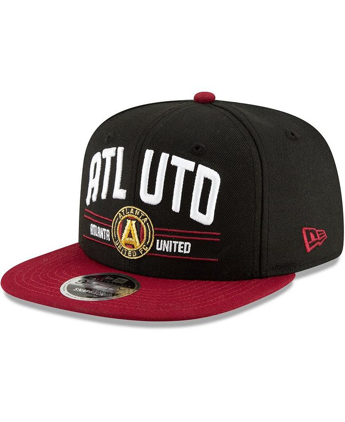 New Era Men's Black, Red Atlanta United FC Satin Two-Tone 9FIFTY ...