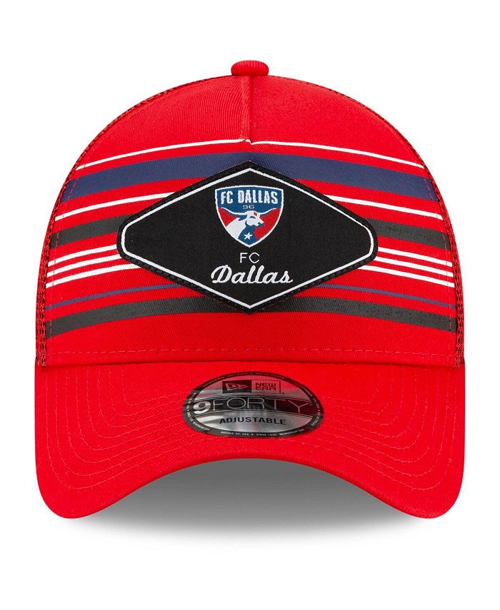 New Era Men's Red FC Dallas Shoreline 9FORTY Adjustable Snapback Hat ...