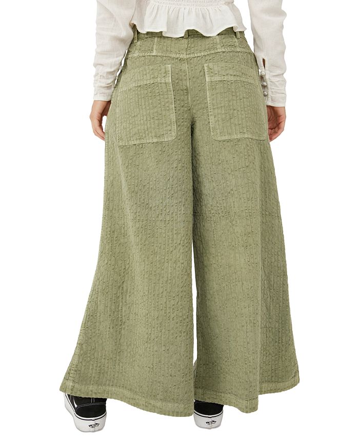 Free People Pieces of Us Textured Wide-Leg Pants - Macy's