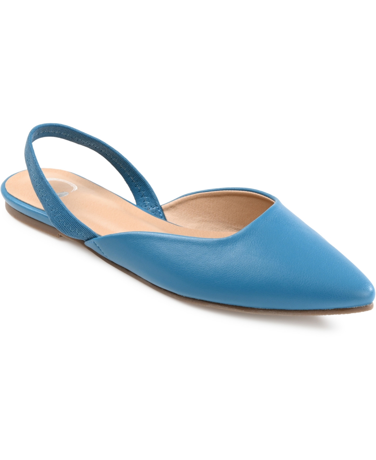 Journee Collection Womens Mallorca Slingback Flats - Blue