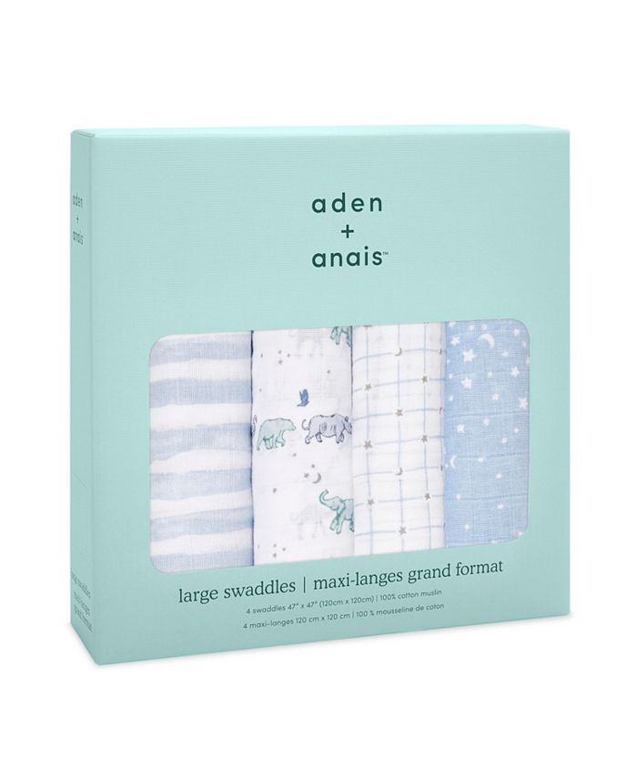 aden by aden + anais Baby Boys or Baby Girls Star Swaddle Blankets ...