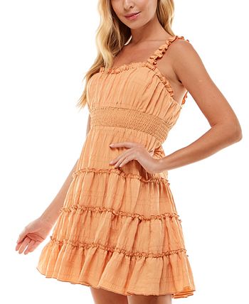 City Studios Juniors' Ruffled Tiered Dress - Macy's