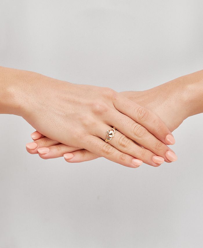 Italian Gold Claddagh Ring in 14k Gold - Macy's