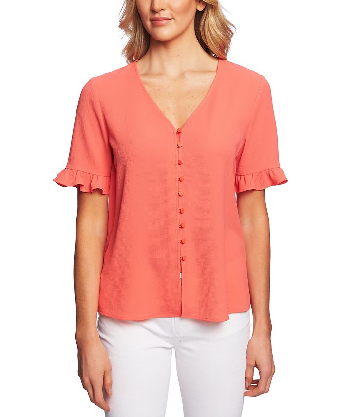 CeCe Ruffled-Sleeve Blouse - Macy's