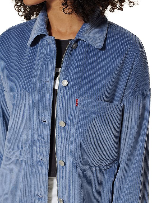 Levi's Women's Zip-Front Lined Oversized Shacket - Macy's