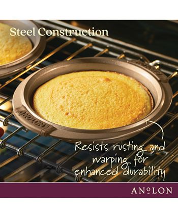Anolon Advanced Bronze Nonstick Bakeware 9" Round Cake Pans, Set of 2 ...