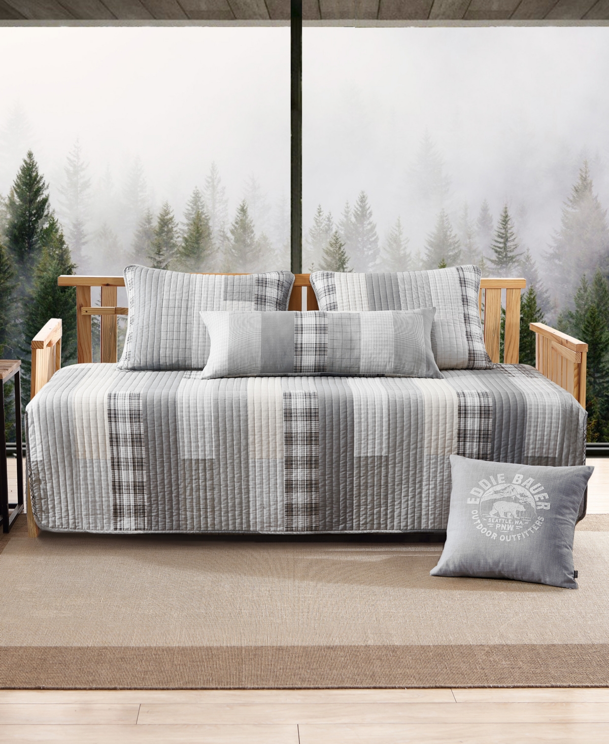 Click here for Eddie Bauer Fairview Cotton 4 Piece Quilt Set  Day... prices