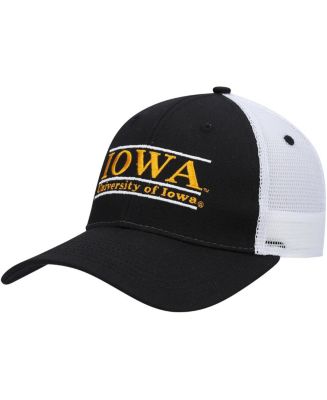 Men's The Game Black Iowa Hawkeyes Garment Washed Twill Trucker ...