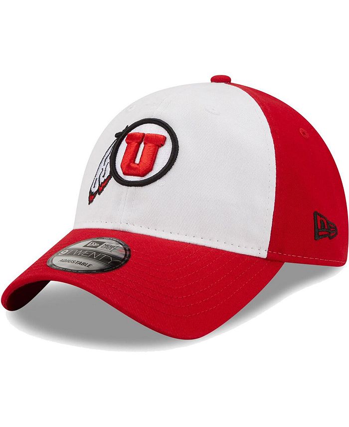 New Era Men's White, Red Utah Utes Two-Tone Core Classic 9TWENTY ...