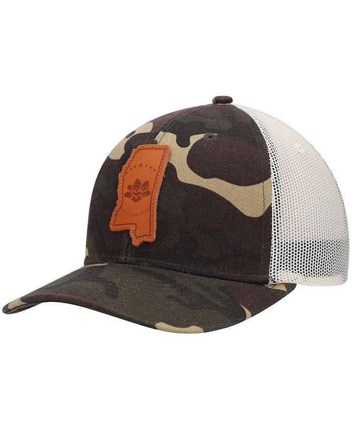 Local Crowns Men's Camo Mississippi Icon Woodland State Patch Trucker ...