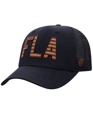 Men's Top of the World Black Florida Gators Cannon Trucker Snapback Hat ...