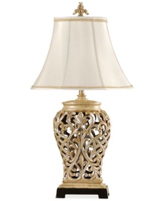 StyleCraft Open-Lace Scroll Table Lamp, Created for Macy's - Macy's