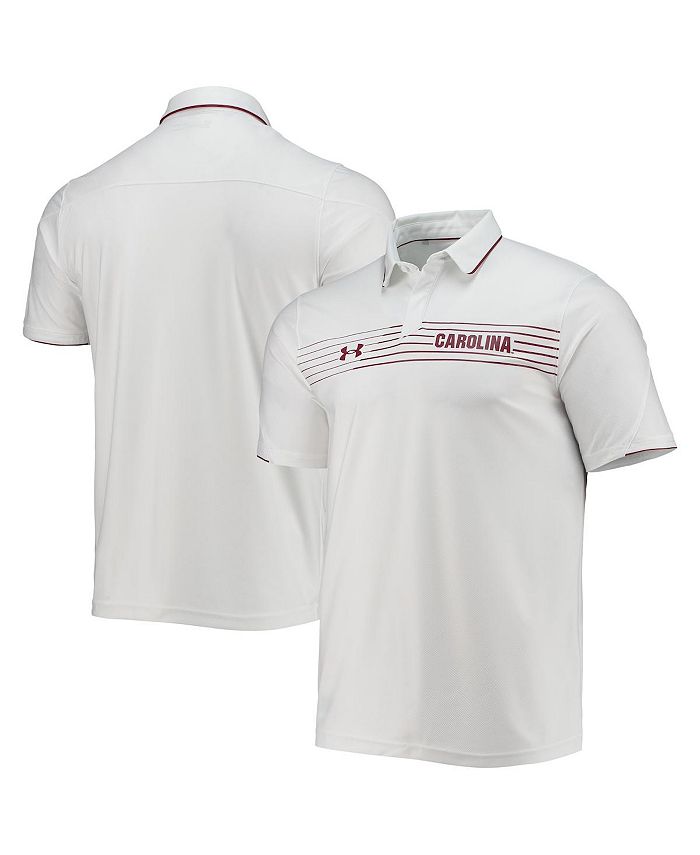 Under Armour Men's White South Carolina Gamecocks Sideline Chest Stripe ...